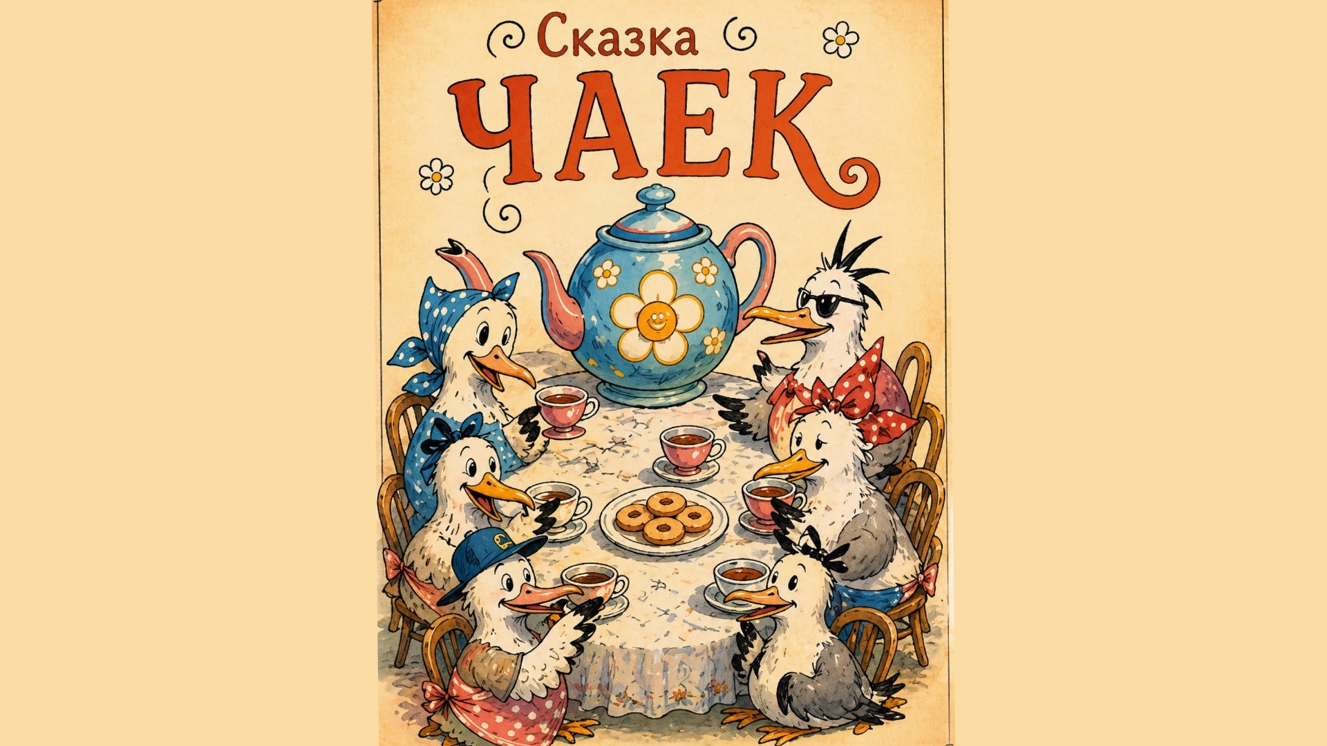 Сказка про чаек . Заварила Чайка Чайник