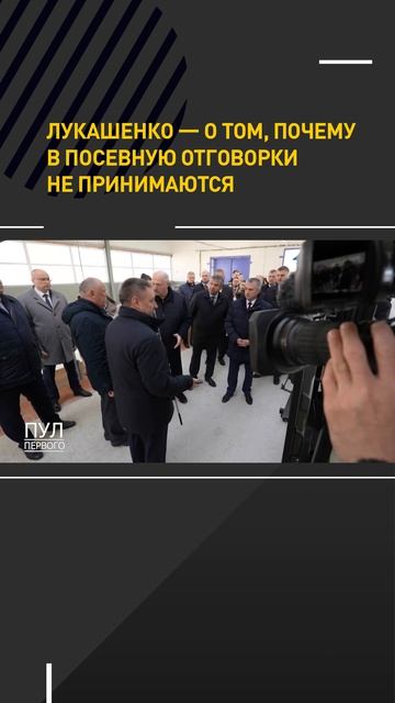 Лукашенко — о том, почему в посевную отговорки не принимаются