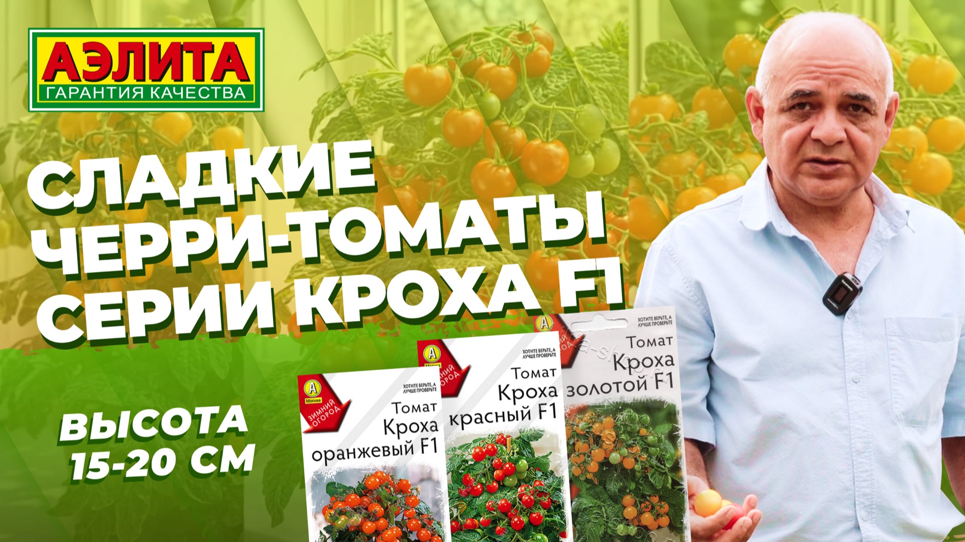 КАРЛИКОВЫЕ ЧЕРРИ ТОМАТЫ из серии КРОХА F1
