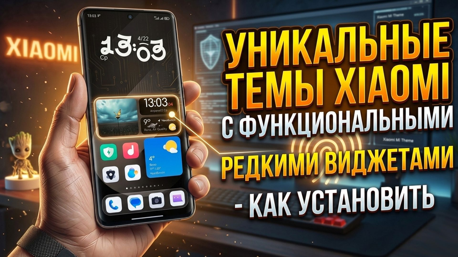 Уникальные темы XIAOMI с функциональными редкими виджетами - как установить