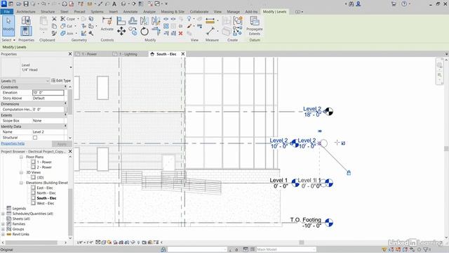 Revit 2023 Training 02.05 - Copying levels and setting up monitoring