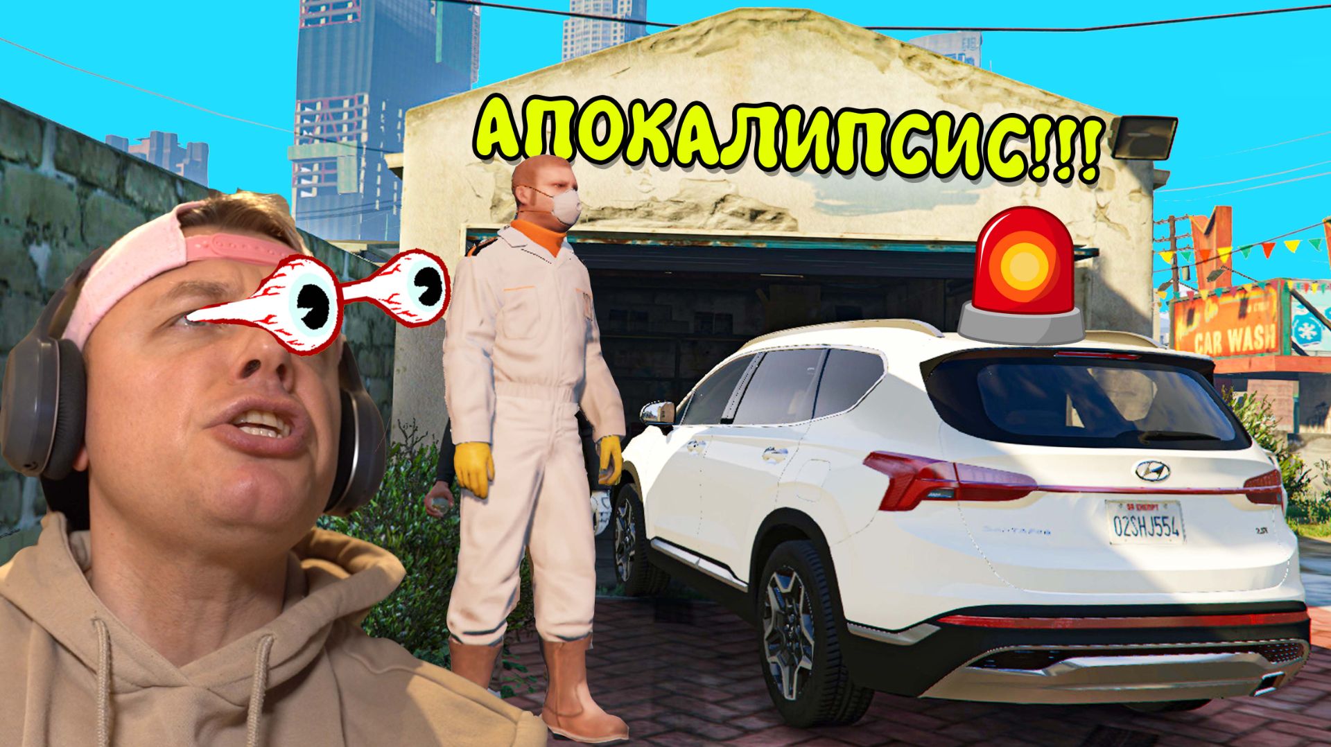 ВЗЯЛ из ГАРАЖА Новую МАШИНУ Hyundai Santa Fe в GTA 5