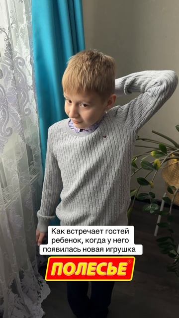 Как встречает гостей ребенок, когда у него появилась новая игрушка?