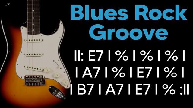 Guitar Baking Track I Blues Rock Groove в тональности E 115 bpm