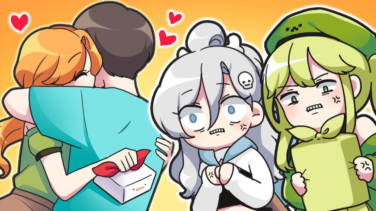 Крипер собирается найти Стива Майнкрафт аниме