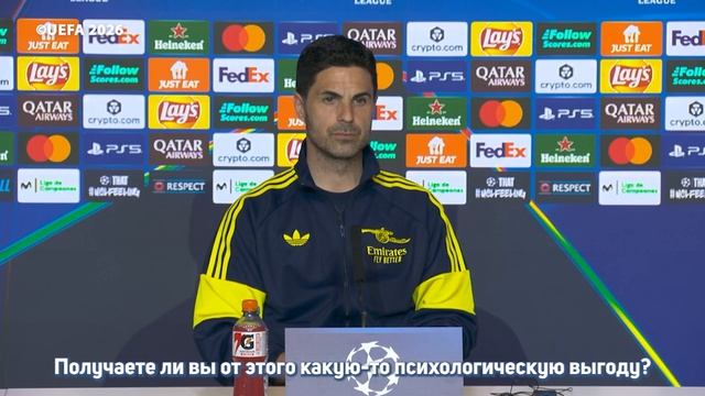 Микель Артета рассказал, есть ли у «Арсенала» преимущество над «Атлетико Мадрид»