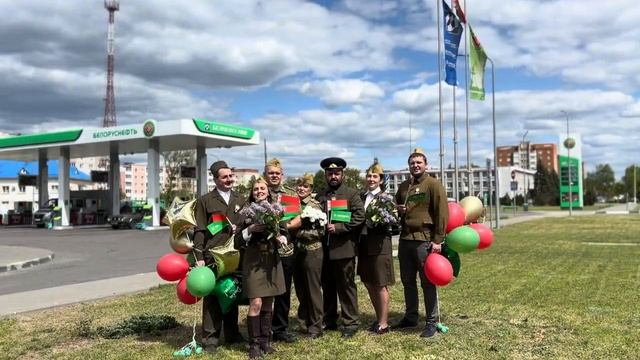 День Победы в Гомеле // Более 200 работников «Белоруснефти» на главной улице областного центра