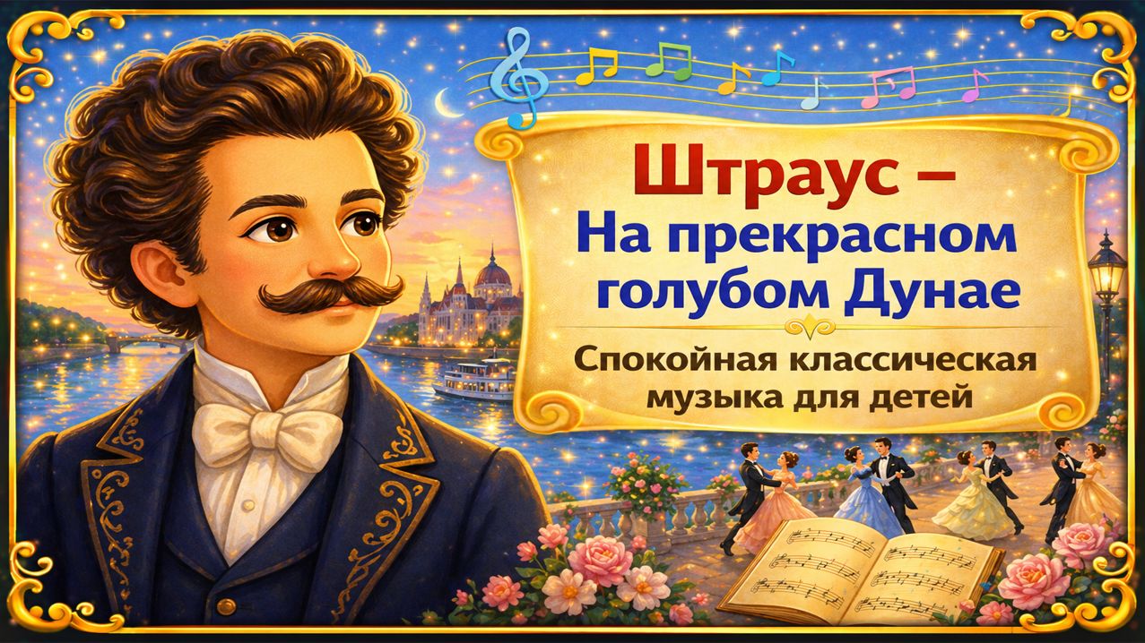 Иоганн Штраус – На прекрасном голубом Дунае 🎻 Классическая музыка для детей - Слушать онлайн