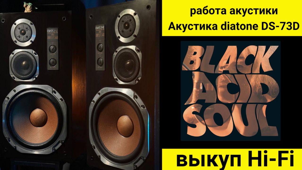 Покупка аудиотехники Hi-Fi,  звучание акустики diatone DS-73D, музыка Black Acid Soul Lady Blackbird