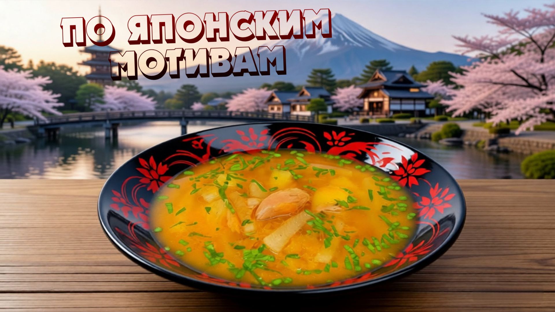 Рыбный суп из консервов с дайконом