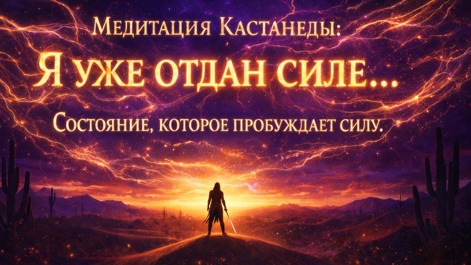 Медитация Кастанеды «Я уже отдан силе»