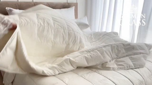 Распаковка лёгкого пухового одеяла "ЛЮКС" от German Grass