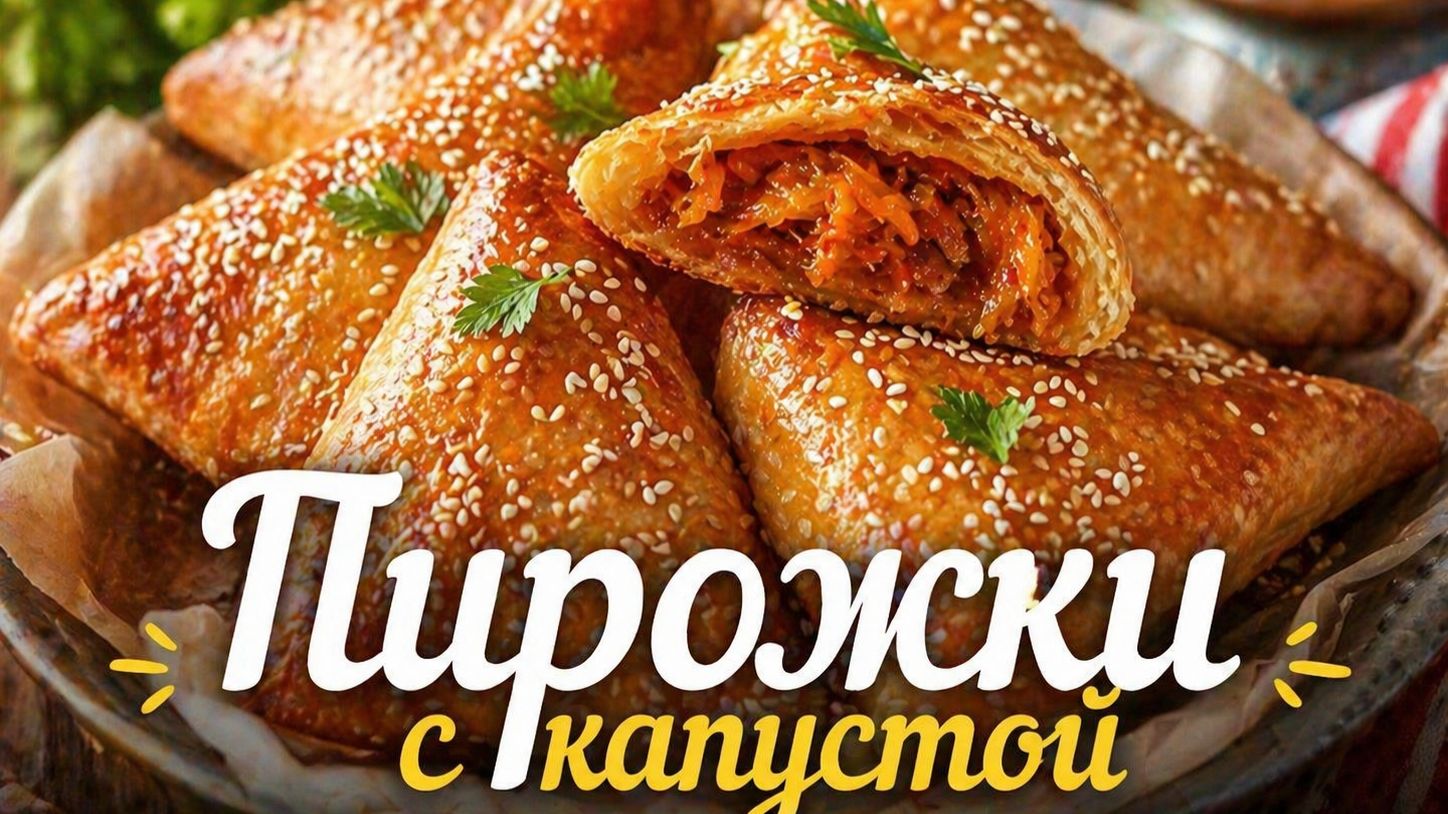 Пирожки с квашеной капустой из дрожжевого теста
