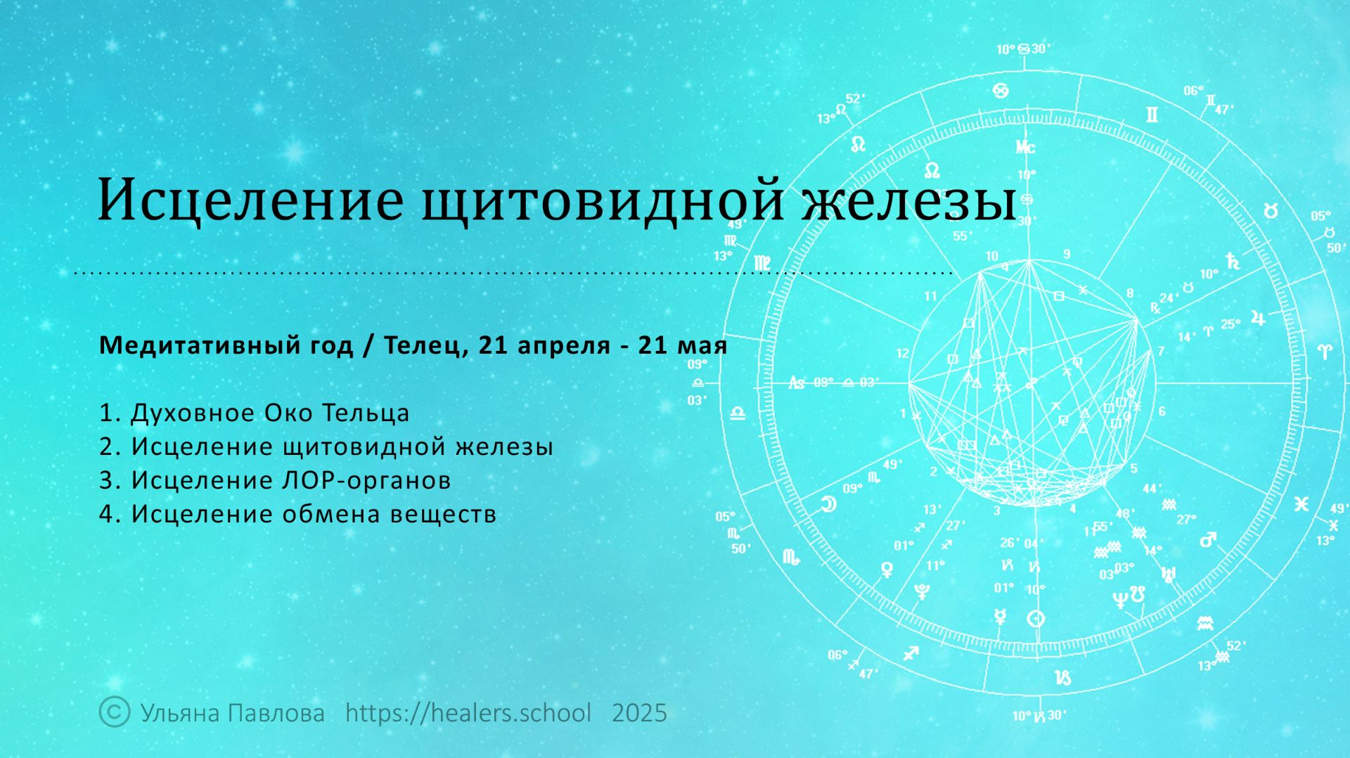 Медитативный год / Телец / Исцеление щитовидной железы