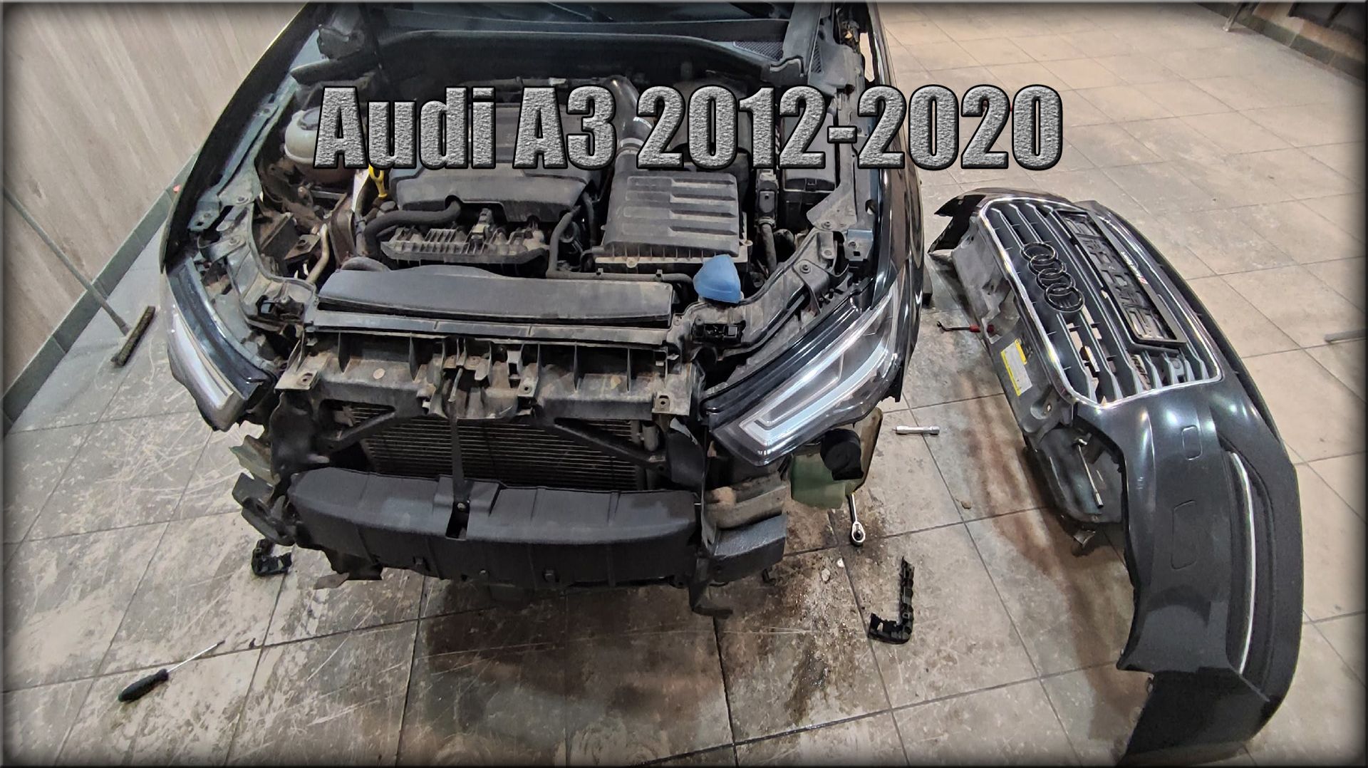 Как снять передний бампер Audi A3 2012-2020 год