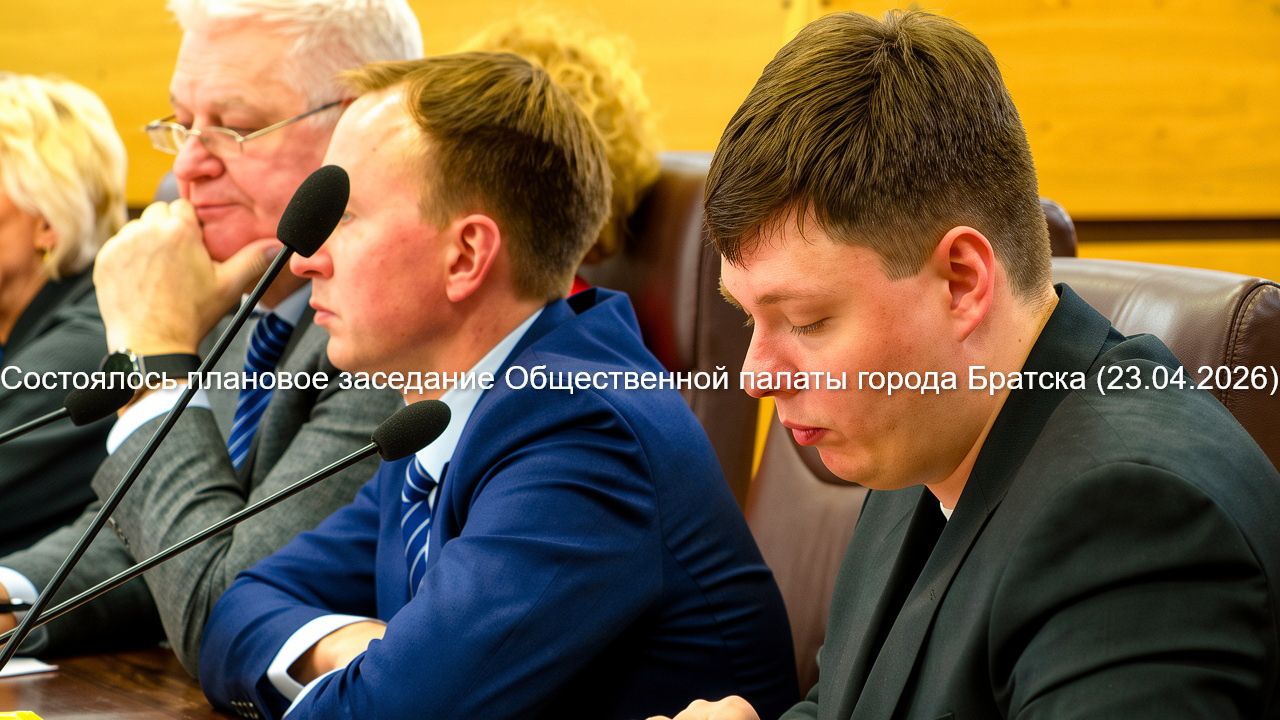 Состоялось плановое заседание Общественной палаты города Братска (23.04.2026)