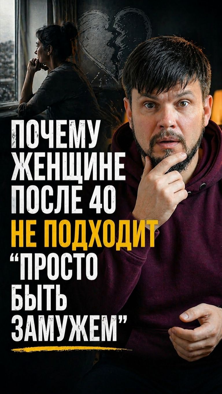Почему женщинам после 40 не достаточно просто "быть замужем" #психологияотношений