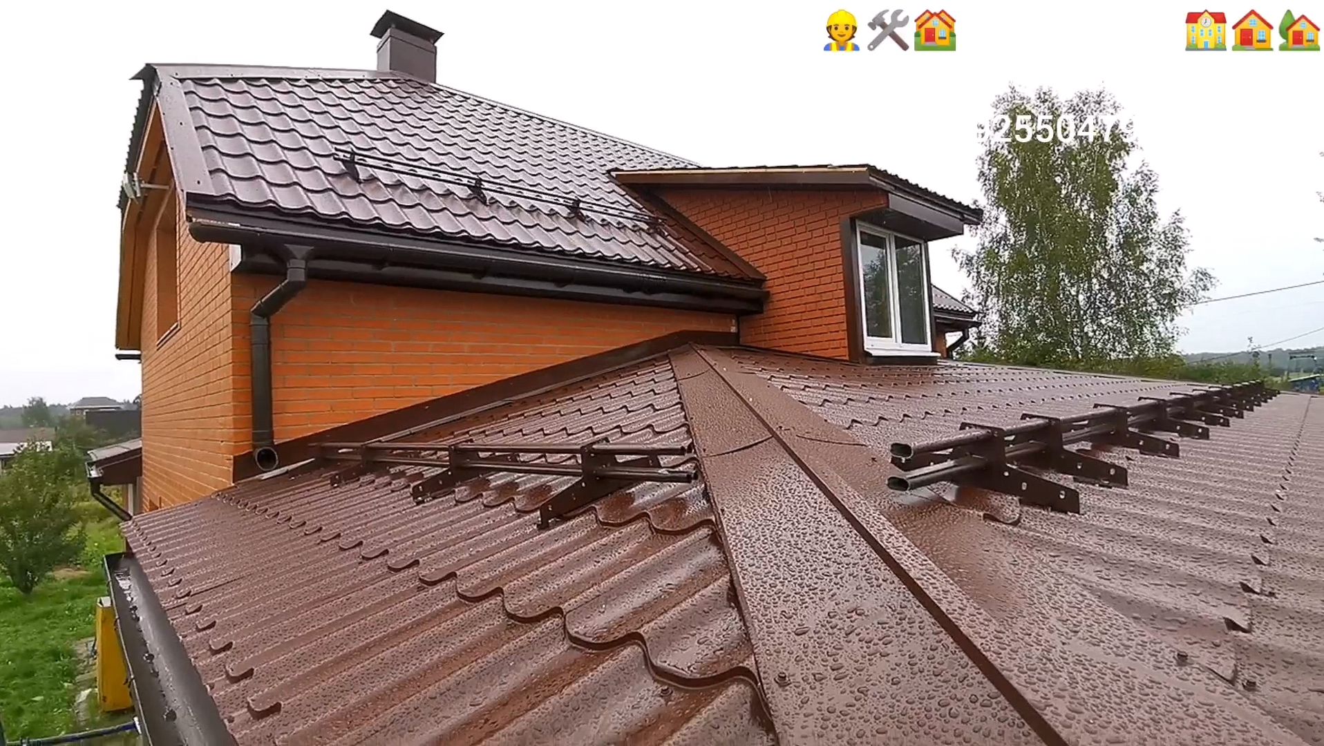 ПЕРЕБОРКА ПЕРЕДЕЛКА КРЫШИ 🏘️ ЗАМЕНА КРОВЛИ ОНДУЛИНА НА МЕТАЛЛОЧЕРЕПИЦУ, СОФИТЫ, ВОДОСТОК 👷🛠️🏠