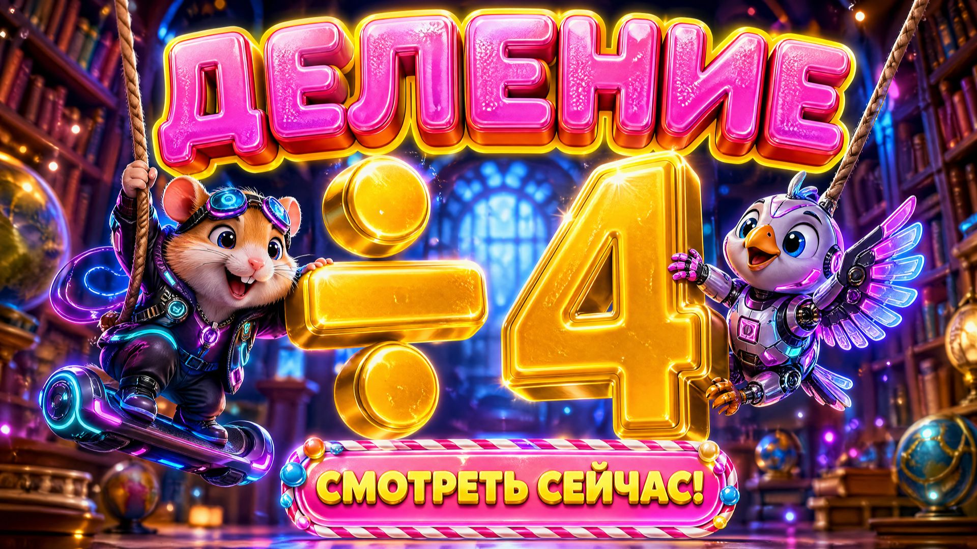 Деление на 4 ➗ Учимся считать в уме без суеты | Bublett Kids