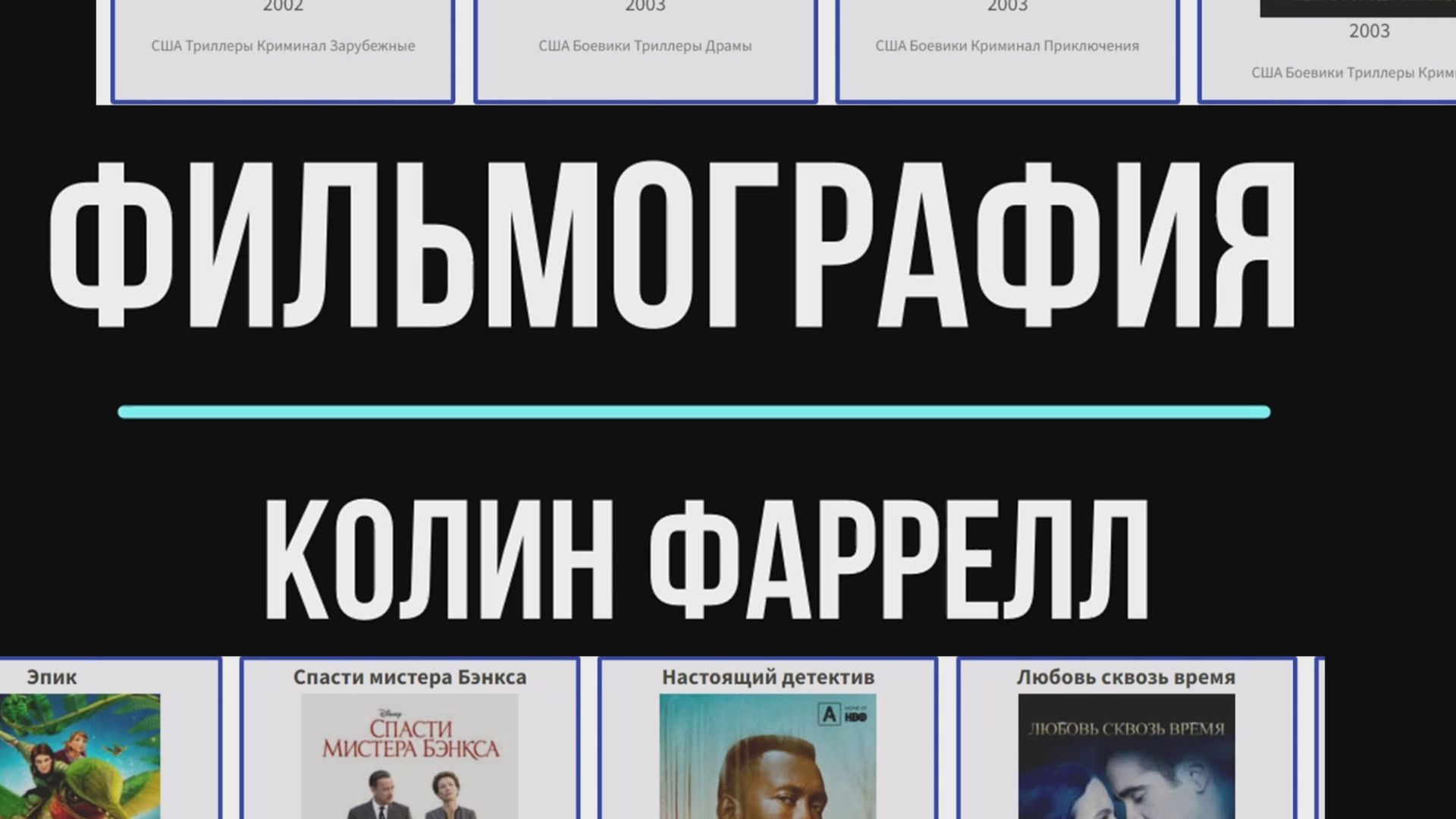 В каких фильмах снимался Колин Фаррел