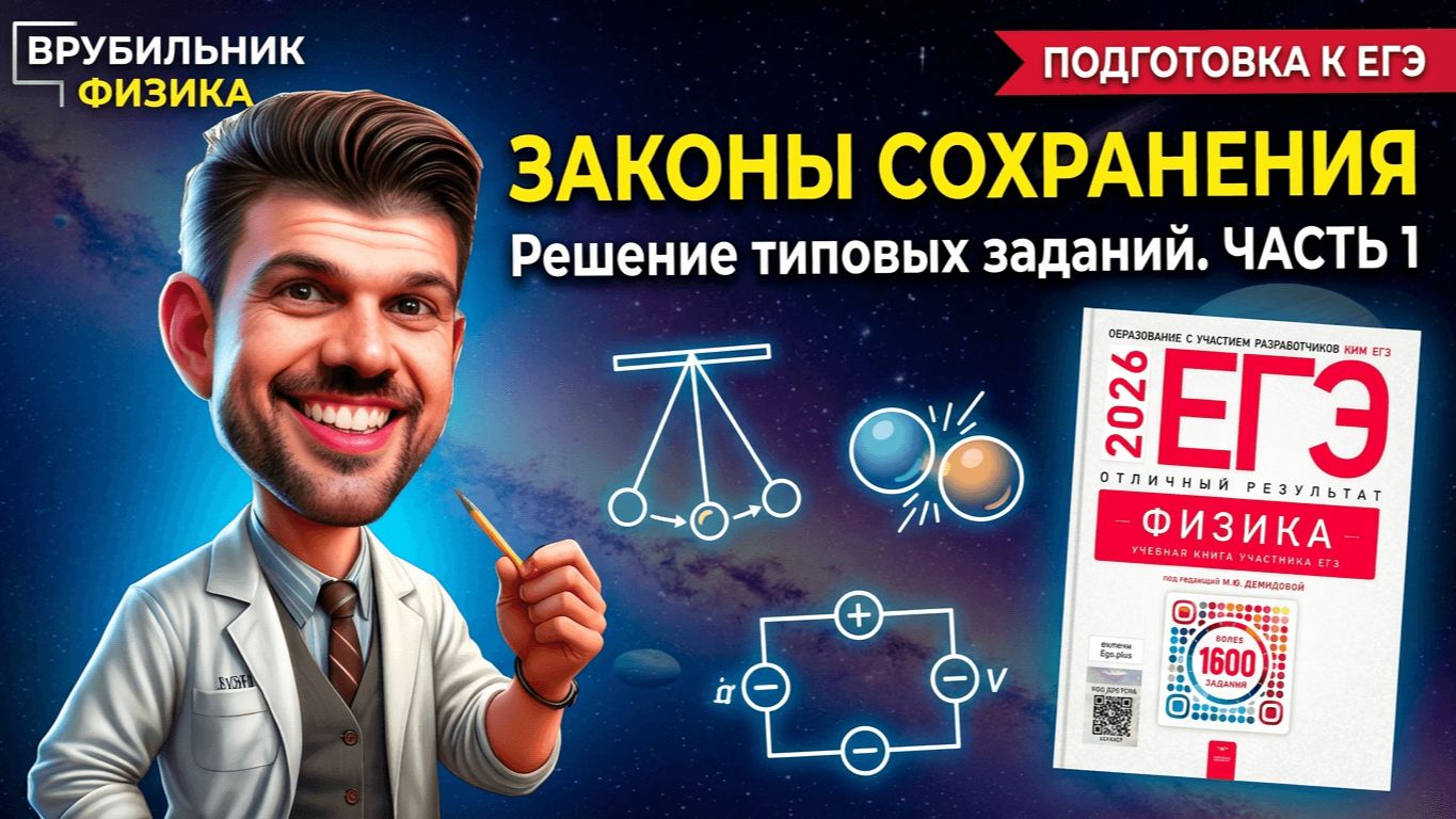 Тема 4 Законы сохранения ЕГЭ 2026 Физика Разбор заданий первой части