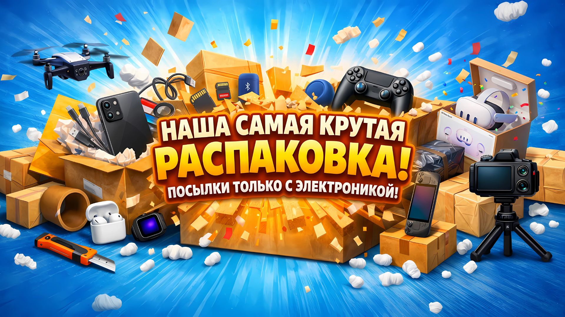Наша самая крутая распаковка! Распаковка возвратных и потерянных посылок с электроникой 18.04.2026.