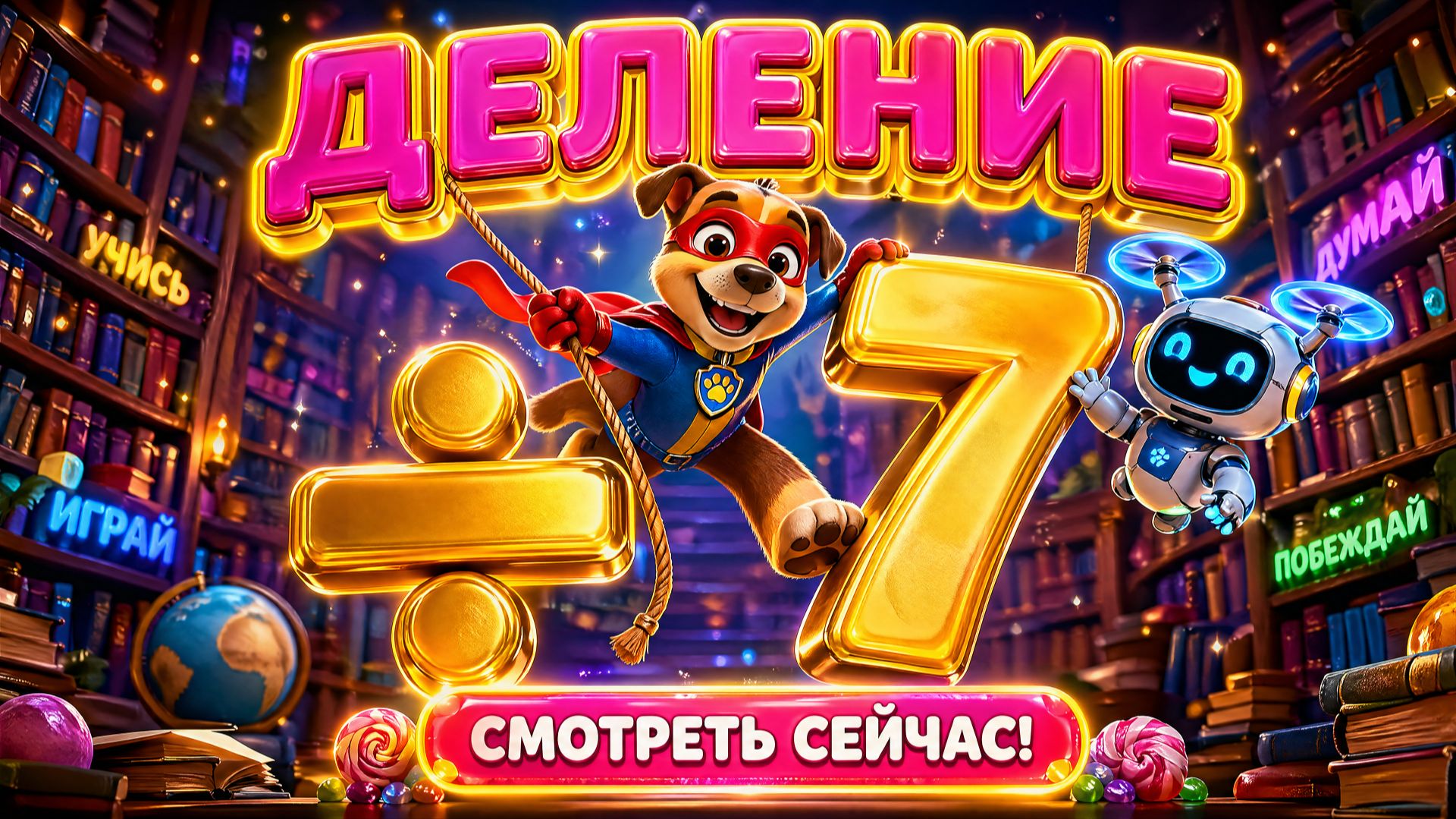 Секреты деления на 7 ➗ Учимся легко и красиво | Division for Kids ➗ Bublett Kids