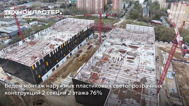 Ход строительства Технокластер «Мега – Молжаниново» от застройщика «Страна Девелопмент», 01.05.2026