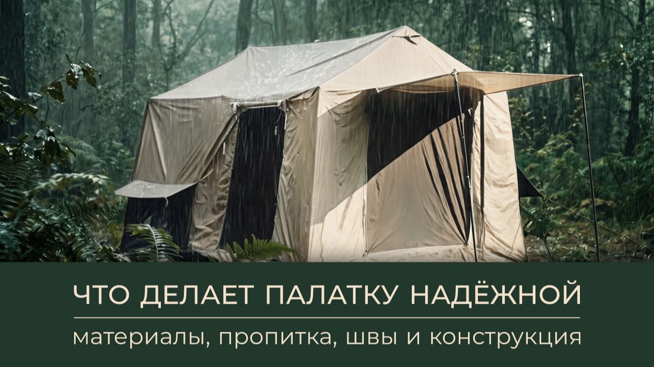 Что делает палатку надёжной в походе
