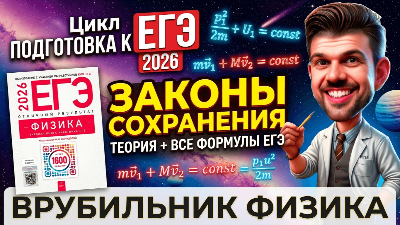 Тема 4 Законы сохранения ЕГЭ 2026 Физика теория