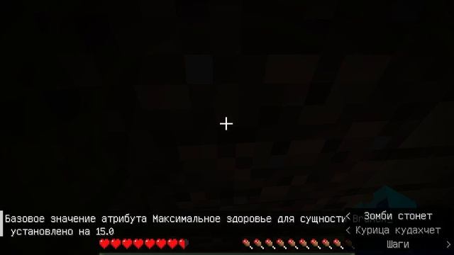 Я прохожу майнкрафт с сестрой но с каждой смертью у меня меньше хп