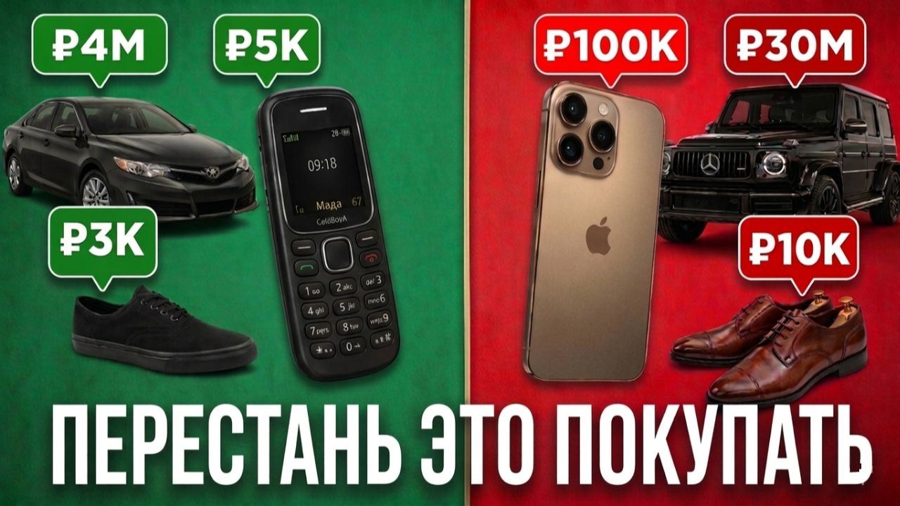 Никогда не покупай эти 10 Вещей! Если ты это покупаешь — ты уже бедный!