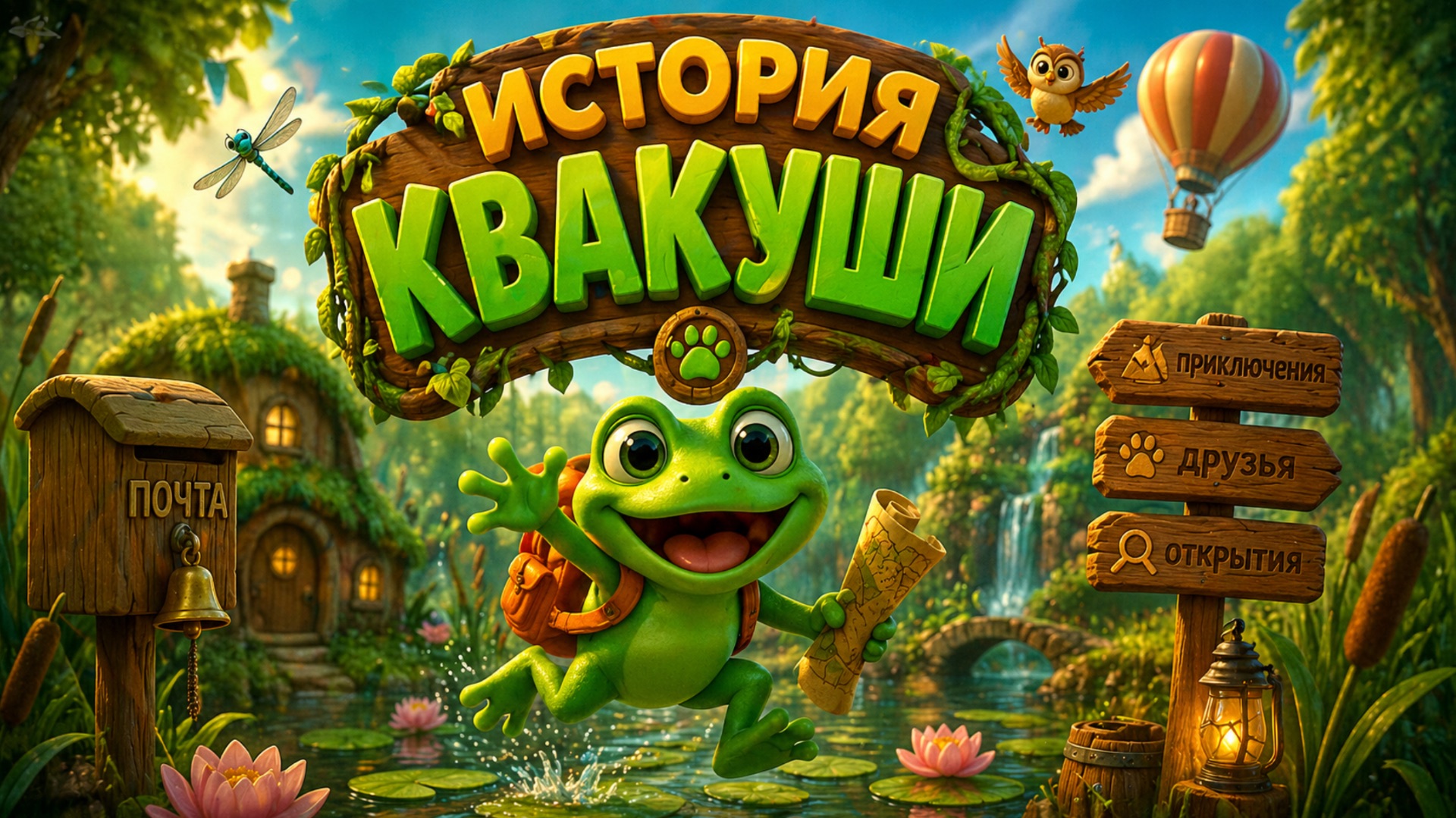 Мультфильм для детей Квакваландия: «История Квакуши» 1 серия