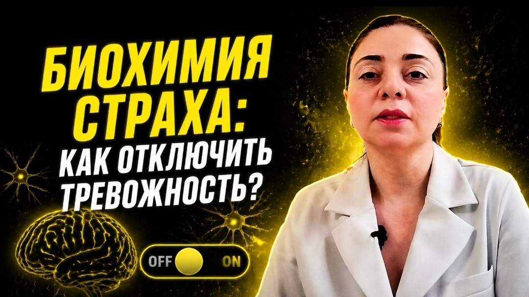 ТРЕВОЖНОСТЬ: как отключить "КРАСНУЮ КНОПКУ" в мозге за 15 минут. БИОХИМИЯ СТРАХА