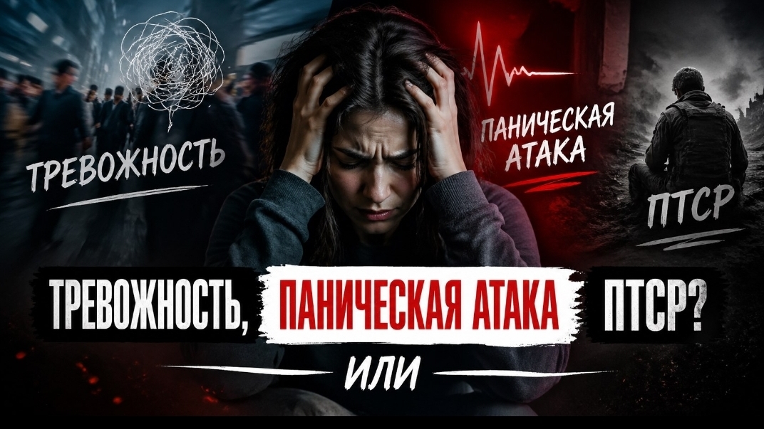 КАК ОТЛИЧИТЬ ТРЕВОЖНОСТЬ, ПАНИЧЕСКУЮ АТАКУ И ПОСТТРАВМАТИЧЕСКОЕ РАССТРОЙСТВО?