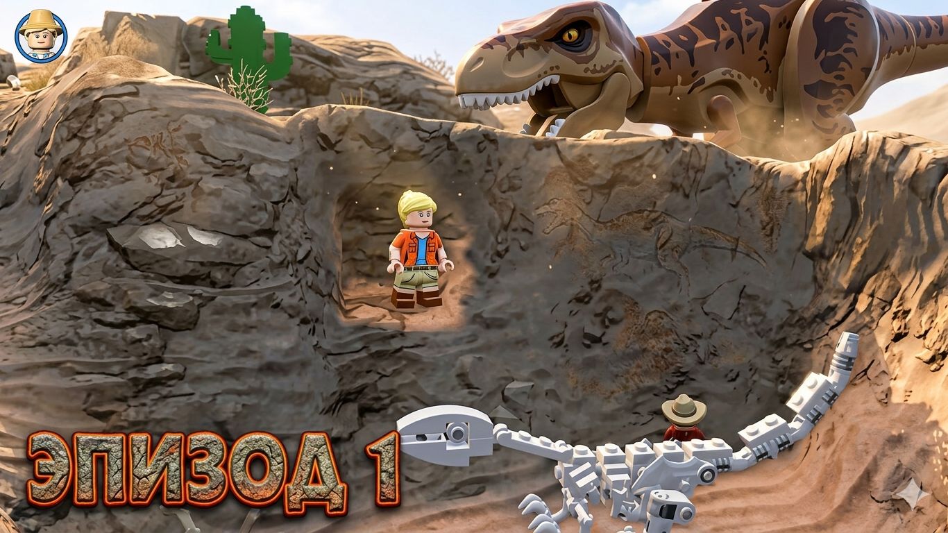 ЛЕГО игра про ДИНОЗАВРОВ 🦕 💪 Мир Юрского Периода. Эпизод 1 - прохождение