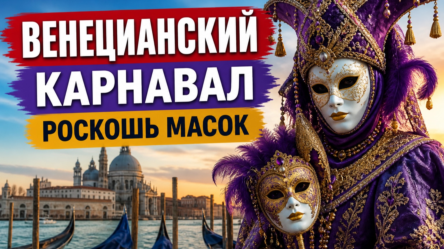 ⭐ Венецианский карнавал — роскошь масок, костюмов и атмосфера праздника в Венеции