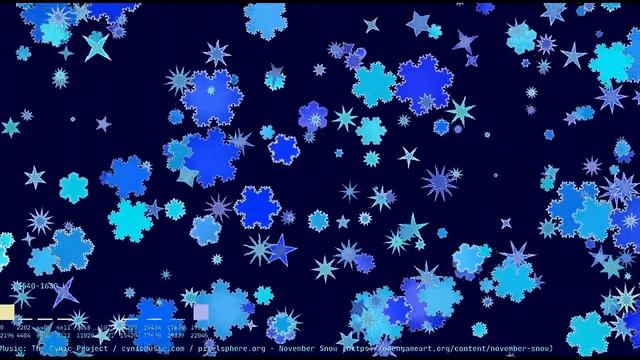 ИО. FFT фильтрация частоты из SDL Mixer для управления снежинками. Графический движок (Dlang, SDL).