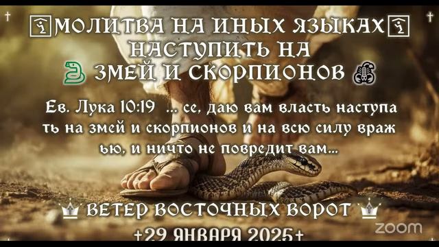 🛐⚔️🐍🦶 Молитва на Иных Языках 👣🙏🏻🦶 Наступать на змей и скорпионов 👣🦂⚔️🛐