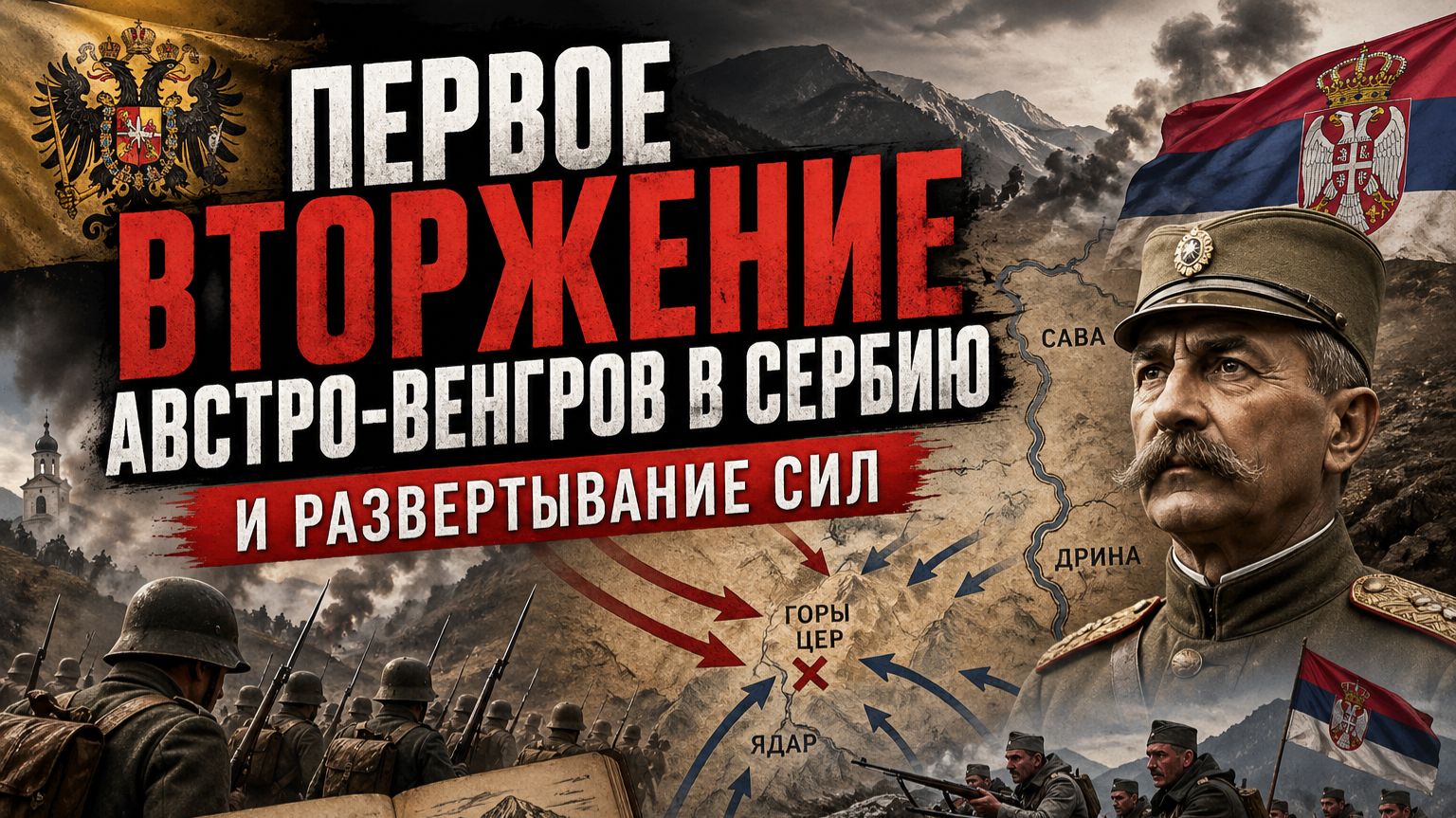 Первое вторжение австро-венгров в Сербию и развертывание сил