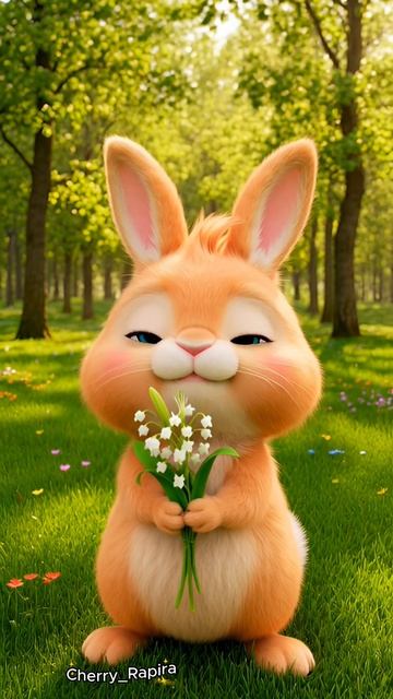 Доброе утро! 🌸 #доброеутро #позитив #милота #зайчик #хорошеенастроение