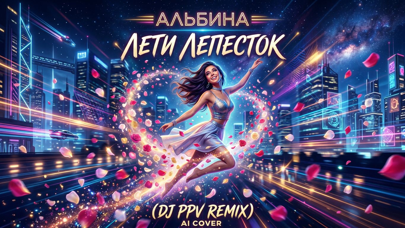 Альбина - Лети Лепесток (DJ PPV remix cover AI) 🔥 «Цветик-семицветик» для клубов