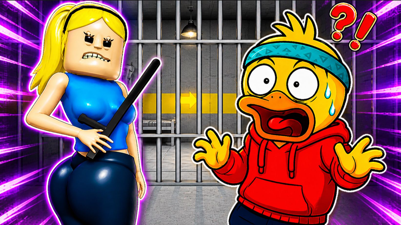 БЕГИ ОТ ЖЕНЫ БАРРИ В РОБЛОКС! WOMAN'S PRISON RUN! (Obby)