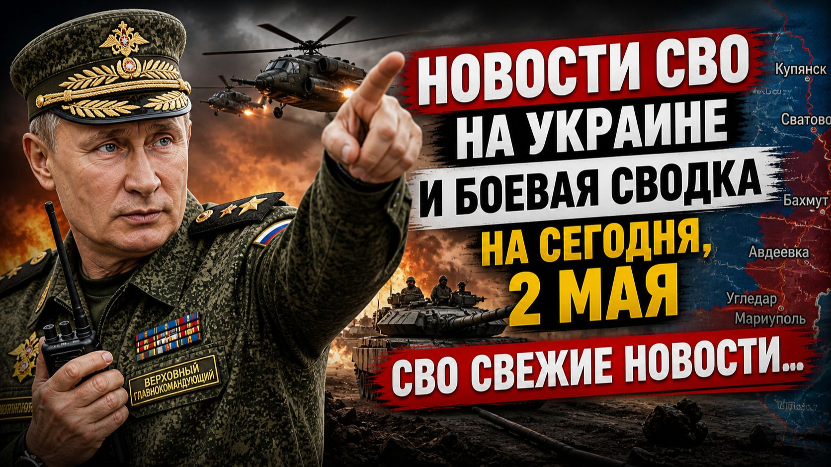 Новости СВО на Украине и боевая сводка на сегодня, 2 мая СВО свежие Новости...