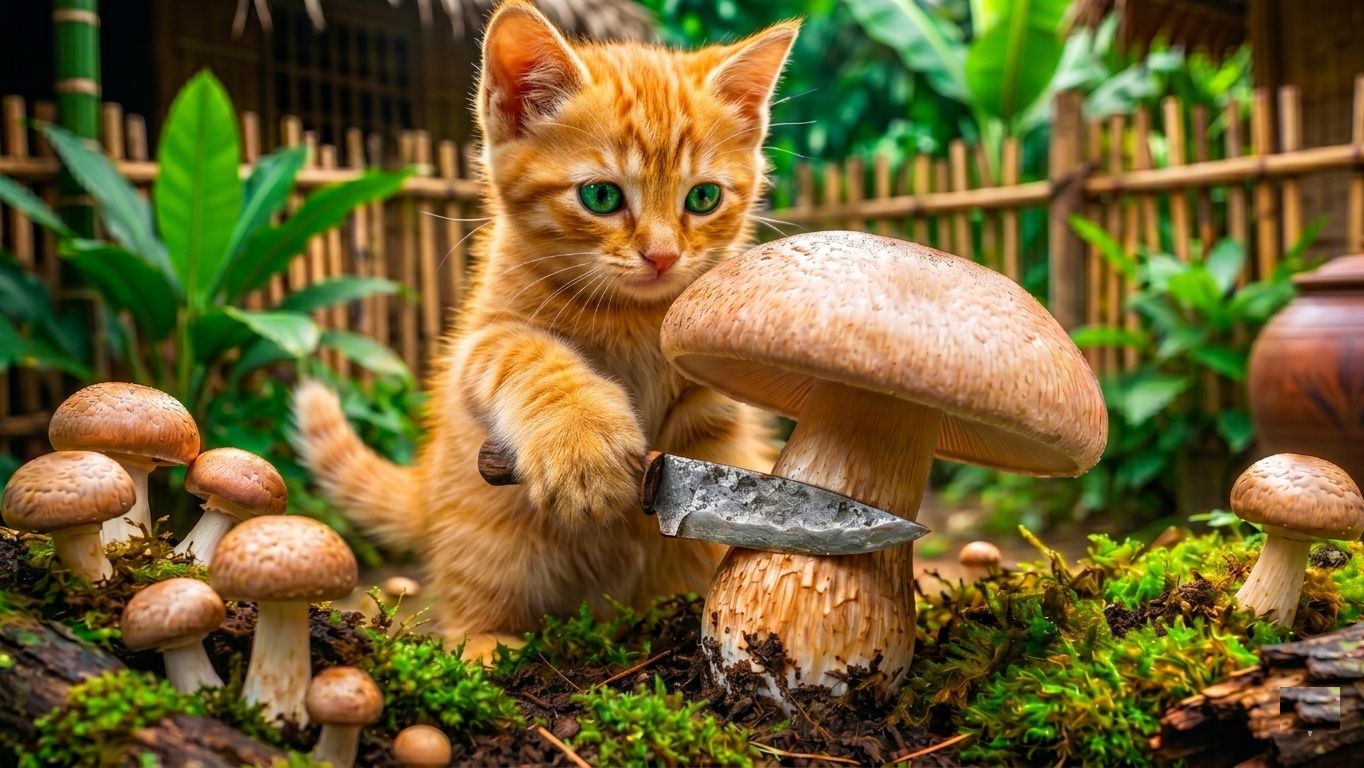 Мои Котята приготовили Жульен — сливочное наслаждение под аплодисменты лапок! 🐱🧀🍄