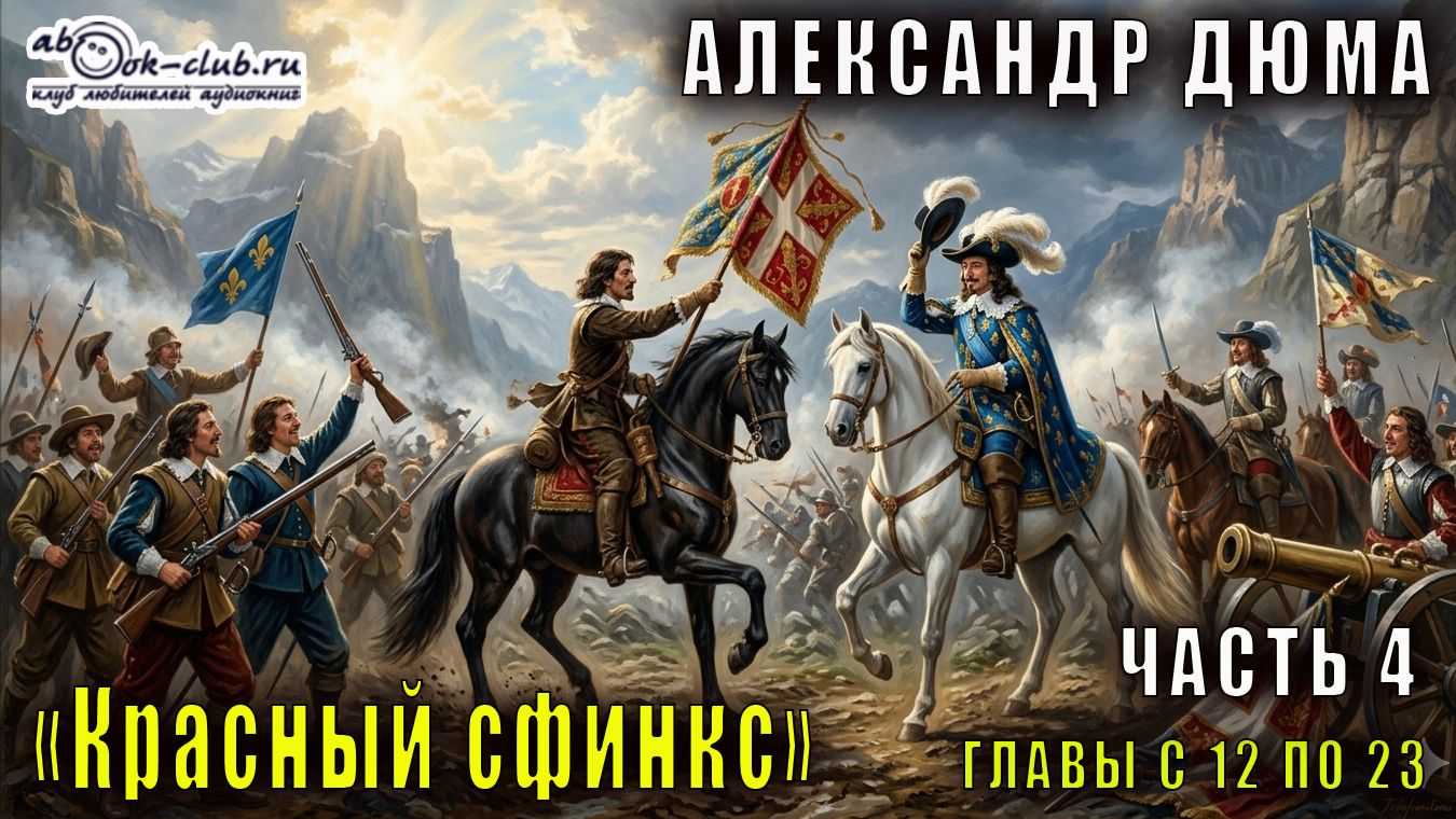 Александр Дюма "Красный сфинкс" часть 4 главы с 12 по 23