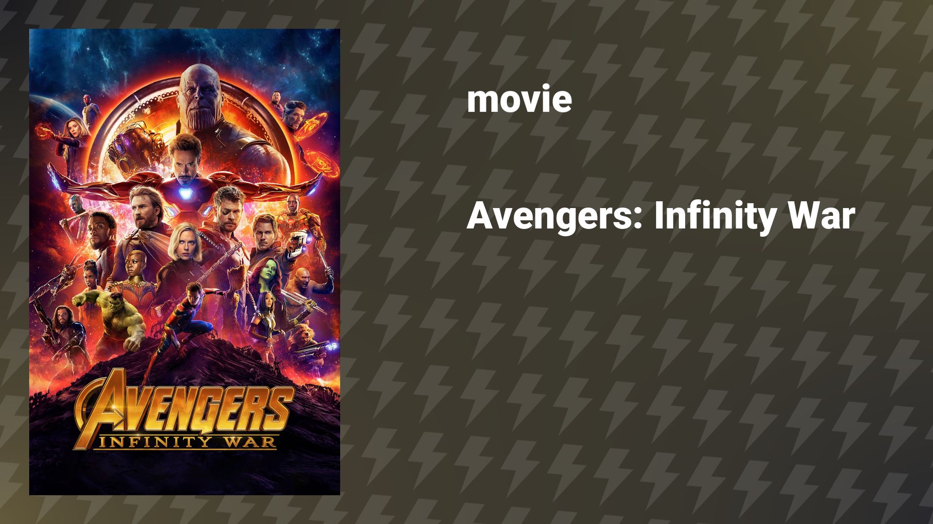 Avengers: Infinity War (movie, 2018)