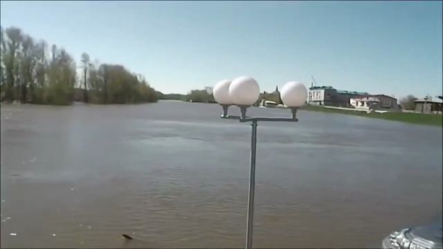 Ишим паводок 2014. Городская набережная.