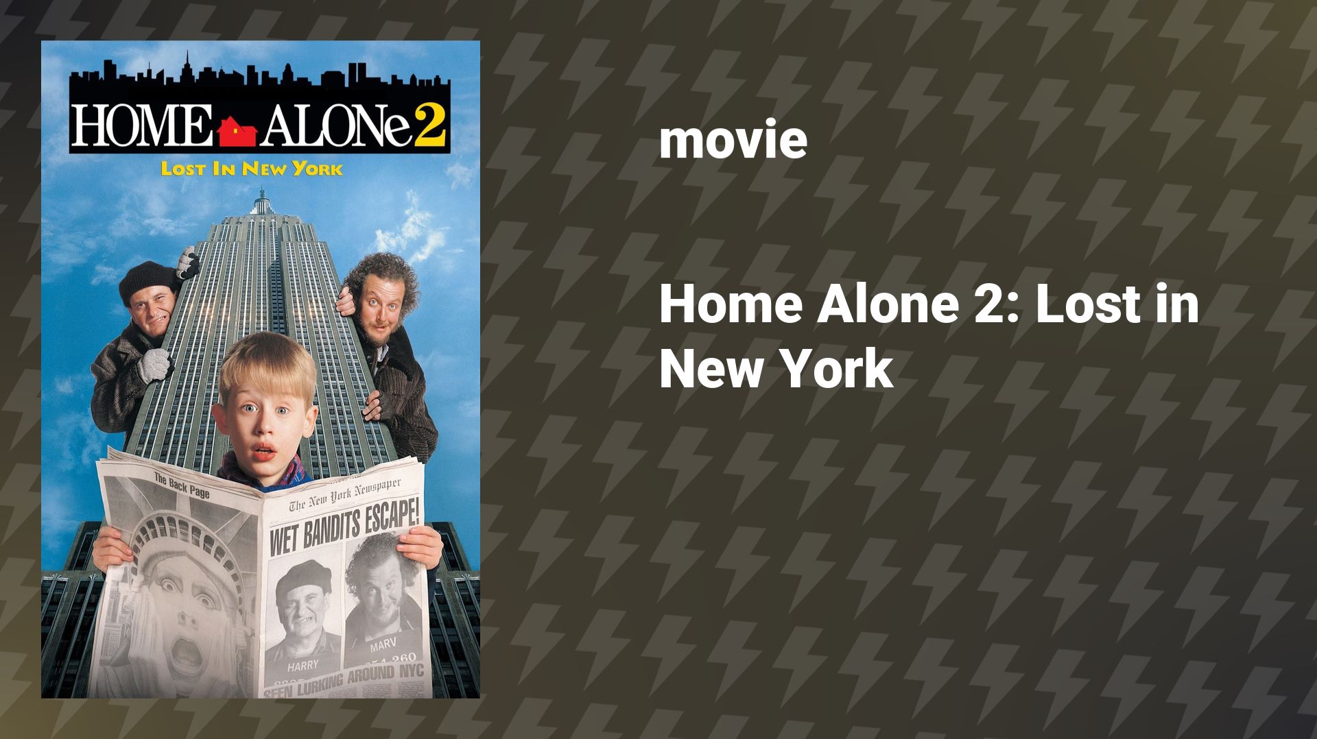 Home Alone 2: Lost in New York (movie, 1992)