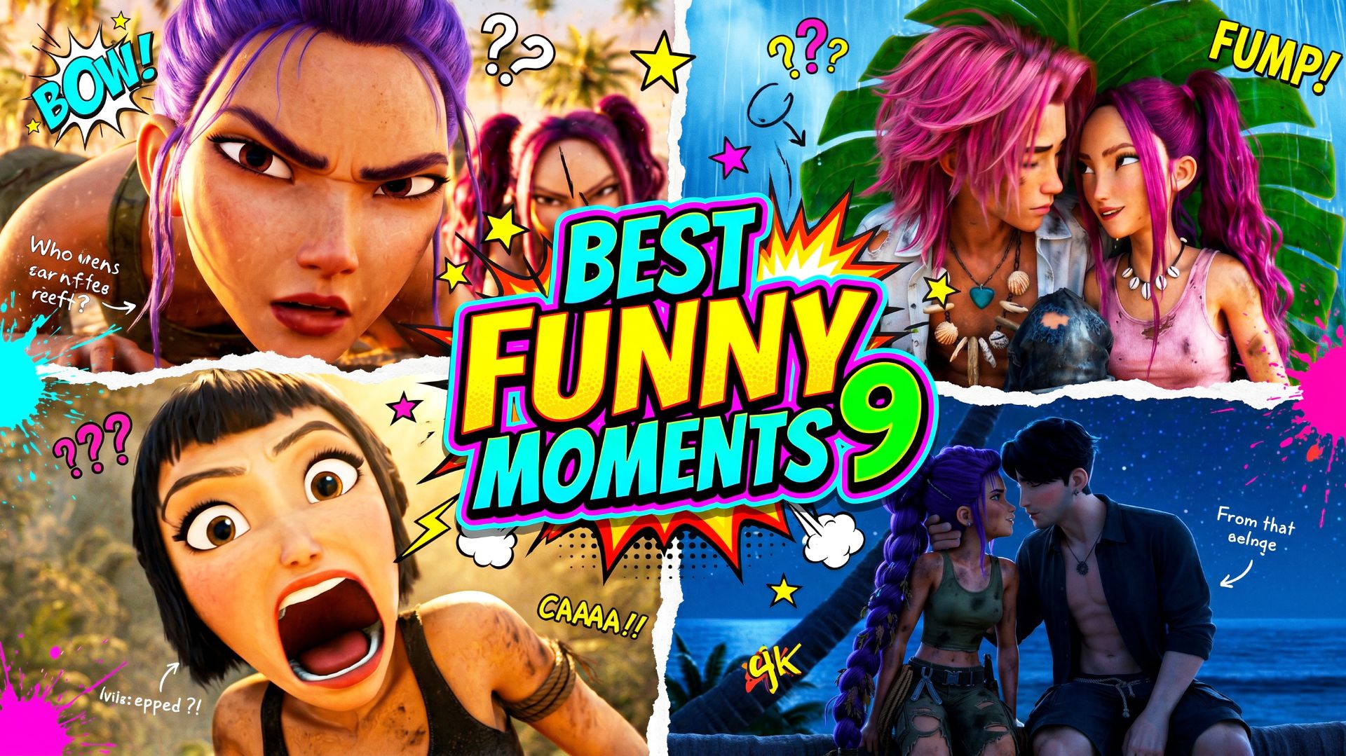 50 МИНУТ ЧИСТОГО БЕЗУМИЯ! 😱 К-Поп Охотницы на Демонов | FUNNY MOMENTS Часть 9
